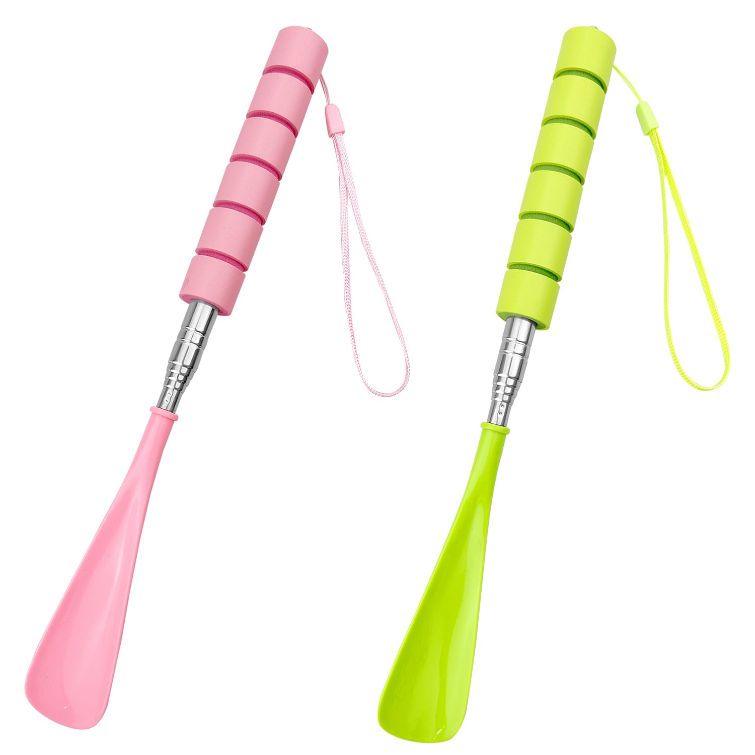 Jaczora 2 PCS Telescopic Shoe Horn,Long Handled Travel Shoe Horn,Shoe ...