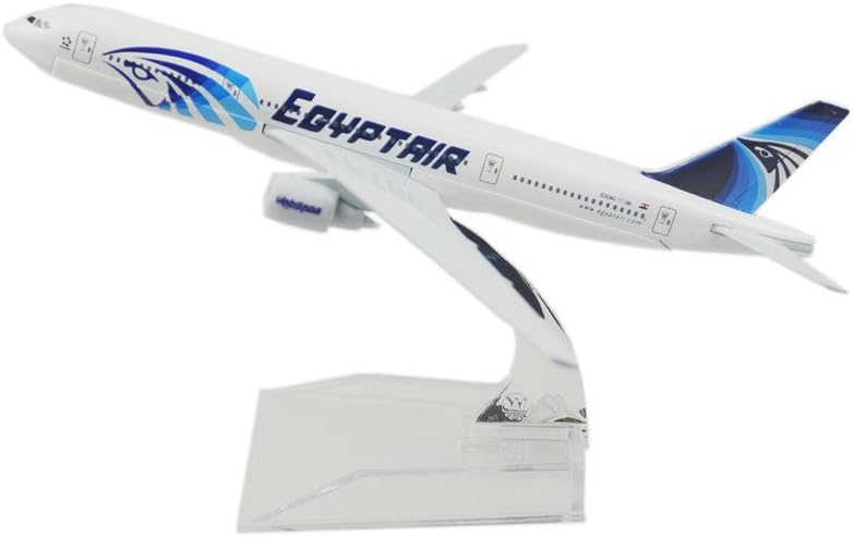 Amazon.com: 24-Hours 1:400 16CM Egypt Air B777-300 Alloy Metal Model ...