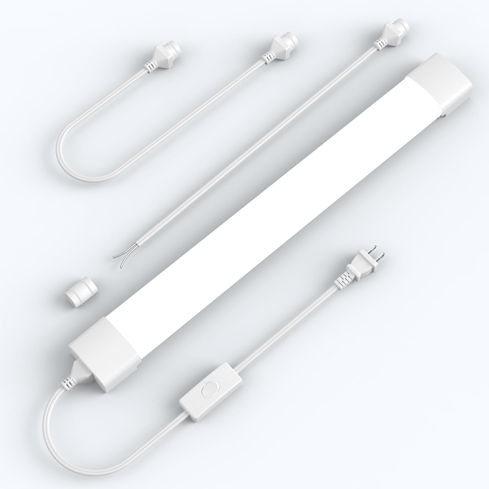 Denlead 5000K Plug in Light Fixtures 1.4FT, Under Counter Closet Light ...