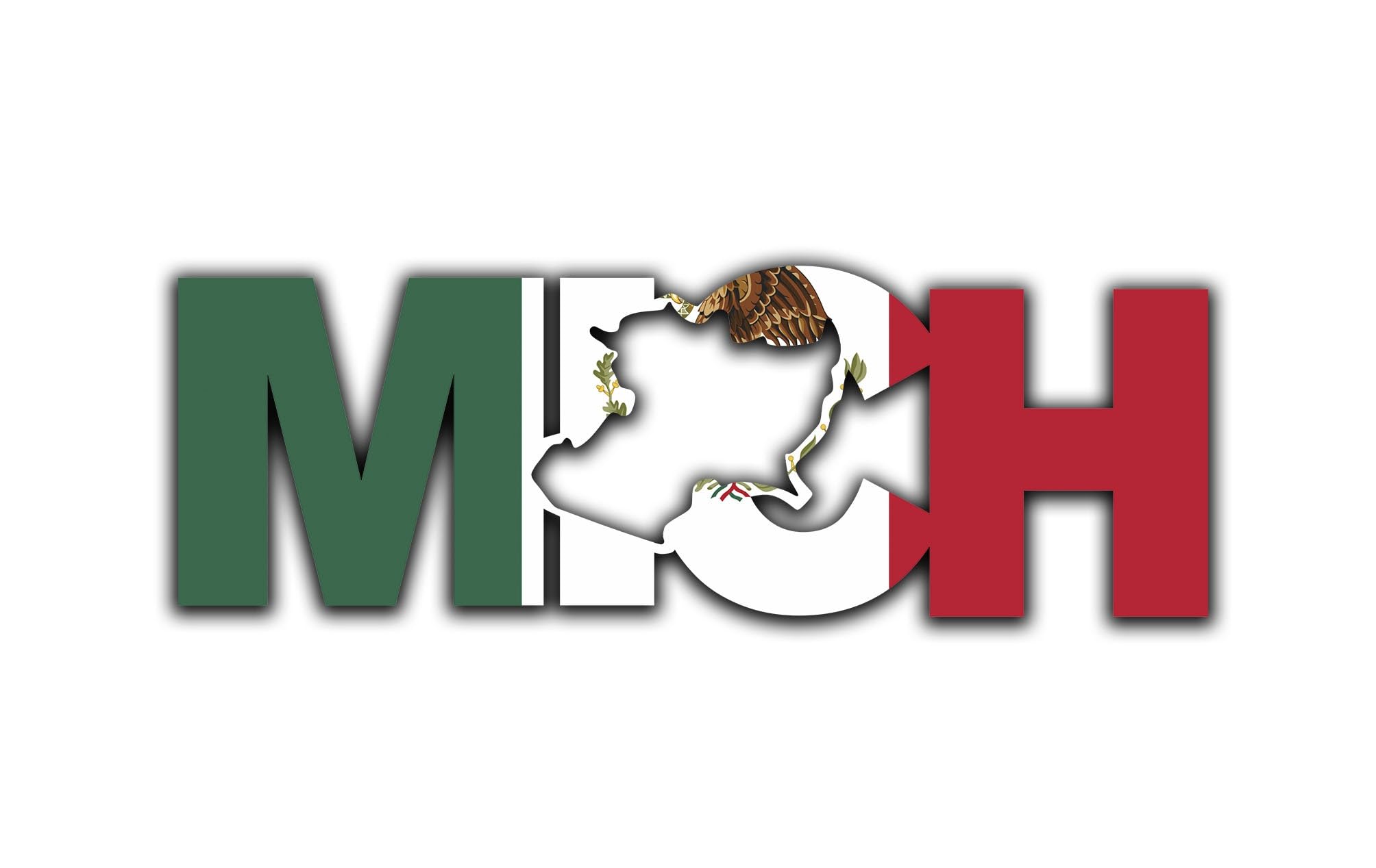 Amazon.com - Edward Mexico MICH Sticker Michoacan Decal Mexico Letters ...