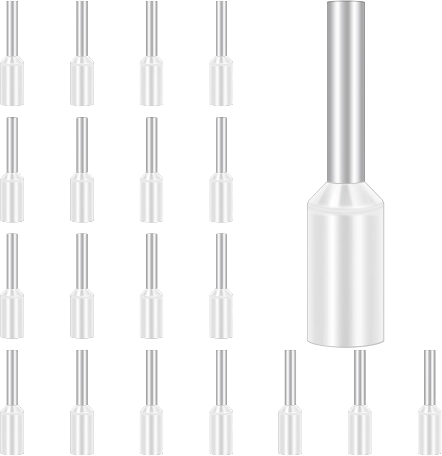 100Pcs Ferrules 0.5mm², Hanibos Insulated Bootlace Ferrule Wire ...