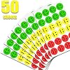 1200 Pcs Emotional Stickers 2.5cm Happy/Sad Smiling Face Red, Yellow ...