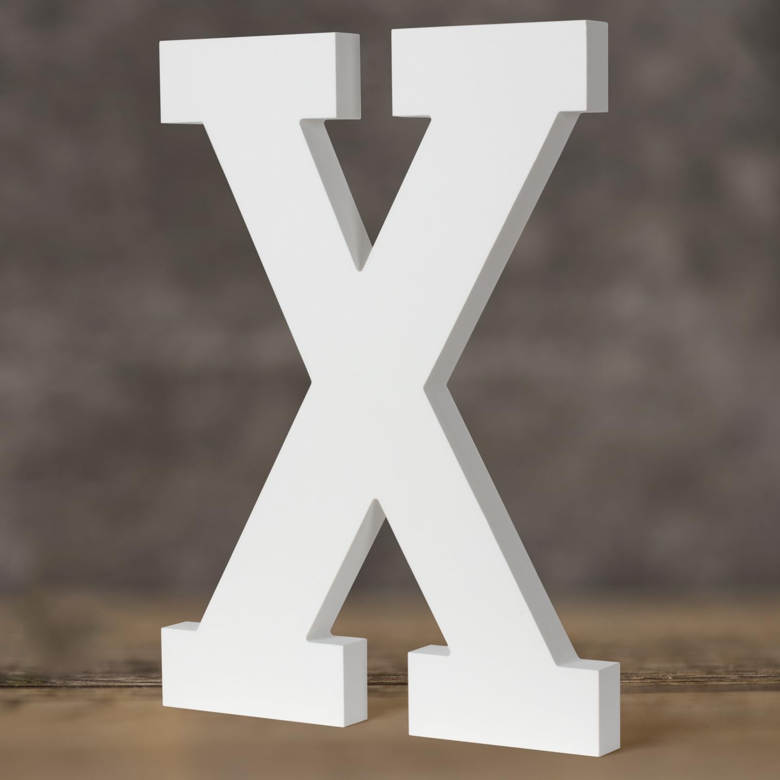 Snapklik.com : 15 Inch White Wood Letters, Extra Large Unfinished ...