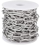 Amazon.com: Pandahall 82 Feet/25M Soldered 304 Stainless Steel Curb ...
