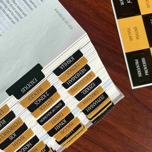 Snapklik.com : Thinkor Reposition Laminated Bible Tabs, Large Print ...