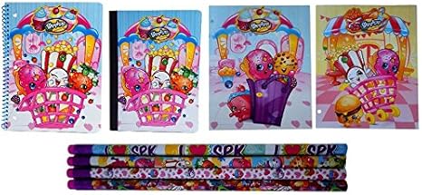 Amazon.com : Shopkins Notebook, Composition Notebook, Folders, Pencils ...