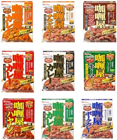 Amazon.com : shokunin Japanese Instant Curry 9 Types Assortment Flavor ...