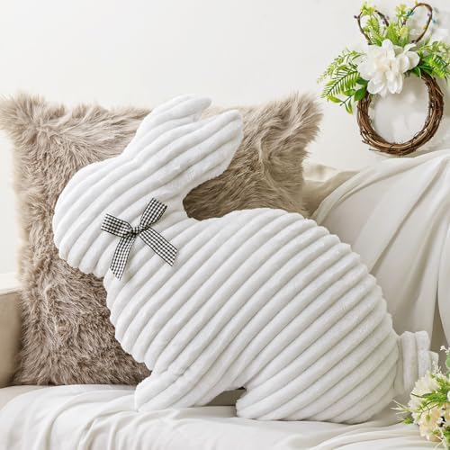 Amazon.com: Xiangqu 3 Pcs Easter Buuny Throw Pillows, 11.8 Inch Soft ...