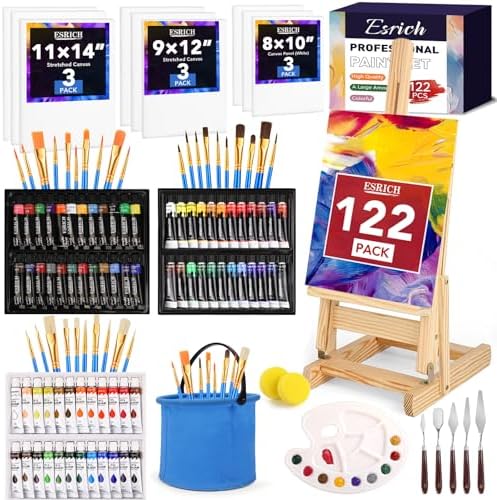 Amazon.com: 122PCS Professional Painting Set,Art Painting Supplies Kit ...
