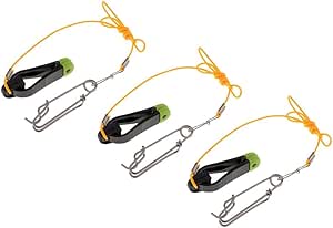 Amazon.com : 3X Release Clip Downrigger with Leader & Long Line Clips ...
