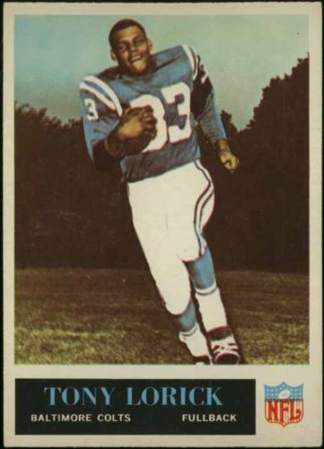 Tony Lorick Baltimore Colts 1965 NFL Football Trading Card ...