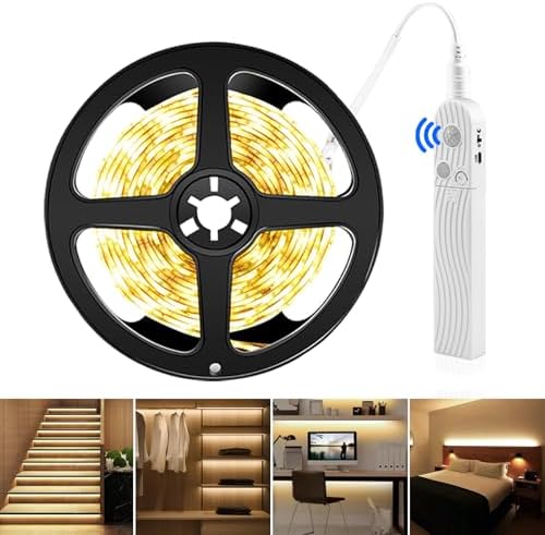 Dardeor - Tira de Luz con Sensor de Movimiento, Tira LED, 3500K luces ...