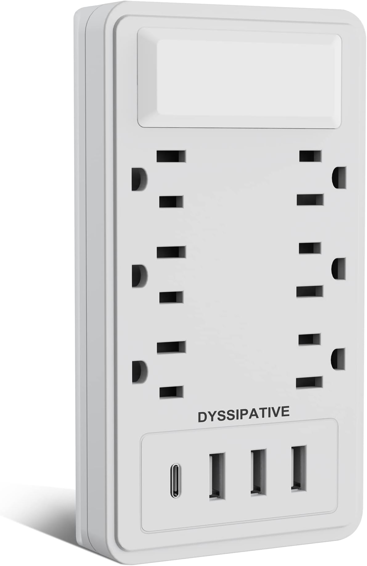 Amazon.com: Wall Outlet Extender with Surge Protector, 6 AC Outlets ...