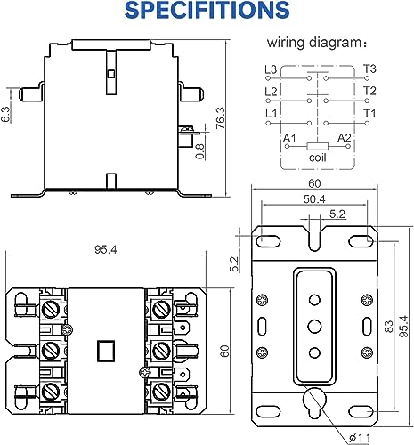 Hn51kc024 Contactor Appli Parts APAC-340240 Heavy Duty 3 Poles ...