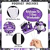 Amazon.com: Purple and Black Retirement Decorations - 24PCS Retirement ...