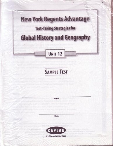 New York Regents Advantage Test-Taking Strategies for Global History ...