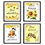 Amazon.com: LNLAGBO Bee Posters for Classroom,Bumblebee Sunflower ...