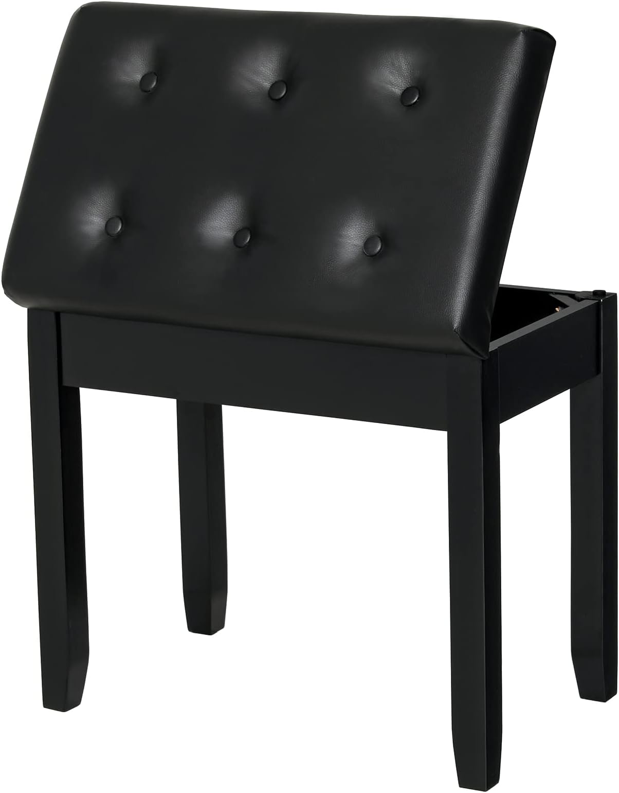 Amazon.com: Vanity Stool Bench with Solid Wood Leg, Makeup Dressing ...
