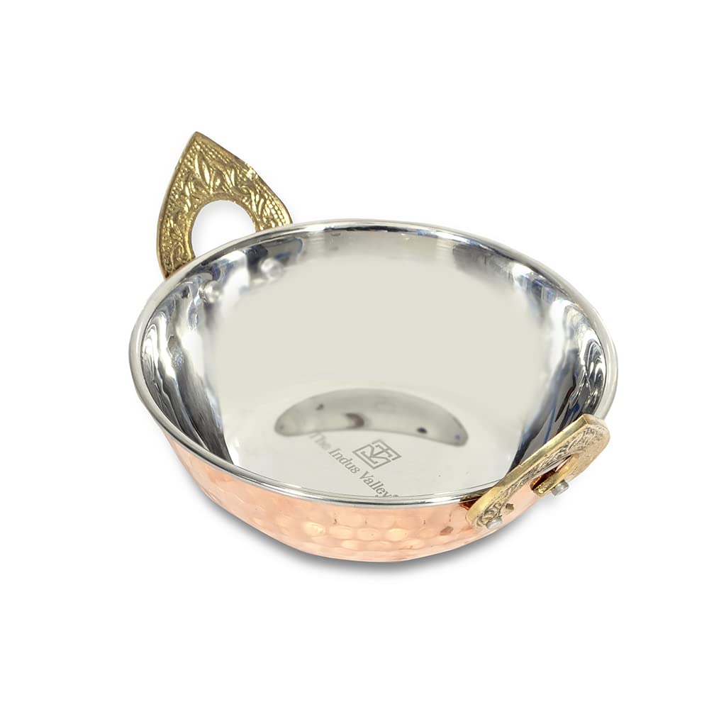 Buy The Indus Valley Copper Classic Bowl for Serving Biriyani/Rice ...