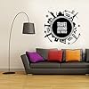 Amazon.com: Wall Decal Stickers Travel Around the World Map Modern Look ...