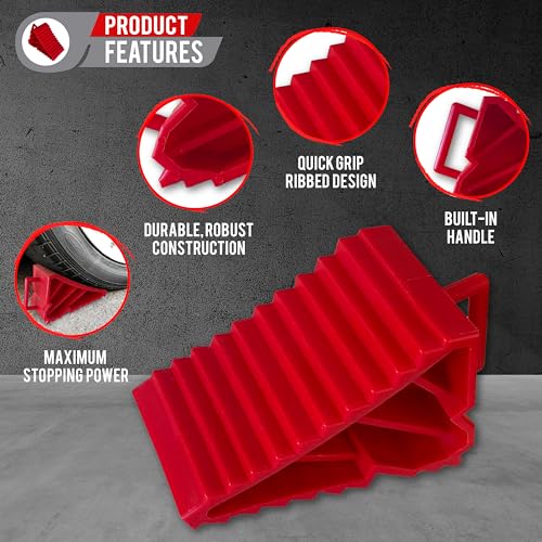 Snapklik.com : AFA Tooling - Lightweight Wheel Chocks w/Ez-Carry ...