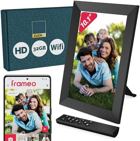Frameo wifi Digital Photo Frame 10.1 inch | 32GB Storage, Touchscreen ...