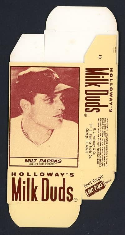 Amazon.com: 1971 Milk Duds #19 Milt Pappas Orioles EX-MT Complete Box ...