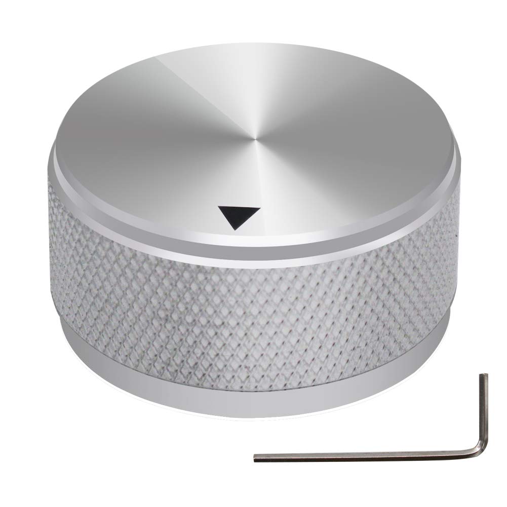Snapklik.com : Mxuteuk Silver Aluminum Alloy Potentiometer Control Knob ...