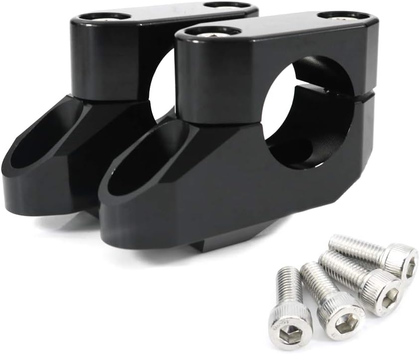 Amazon.com: Xitomer 1 1/8" 28mm Motorcycle Handlebar Risers With Clamps ...