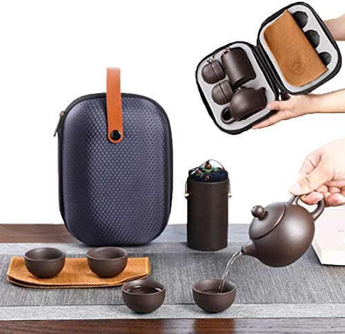 Amazon.com | Portable Travel Tea Sets with Case, Tea Infuser Chinese ...