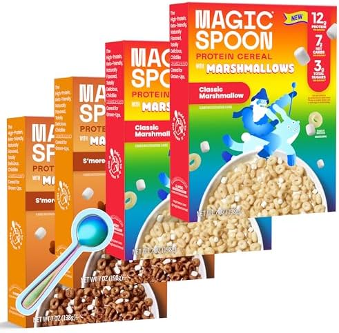 Amazon.com: Magic Spoon Cereal with Marshamallows - High Protein ...