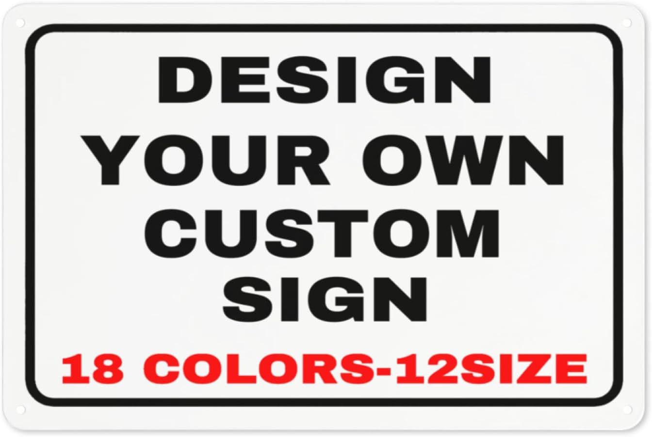 Amazon.com: KSFEITING Retro Metal Tin Sign Wall Decor Notice A Minimum ...