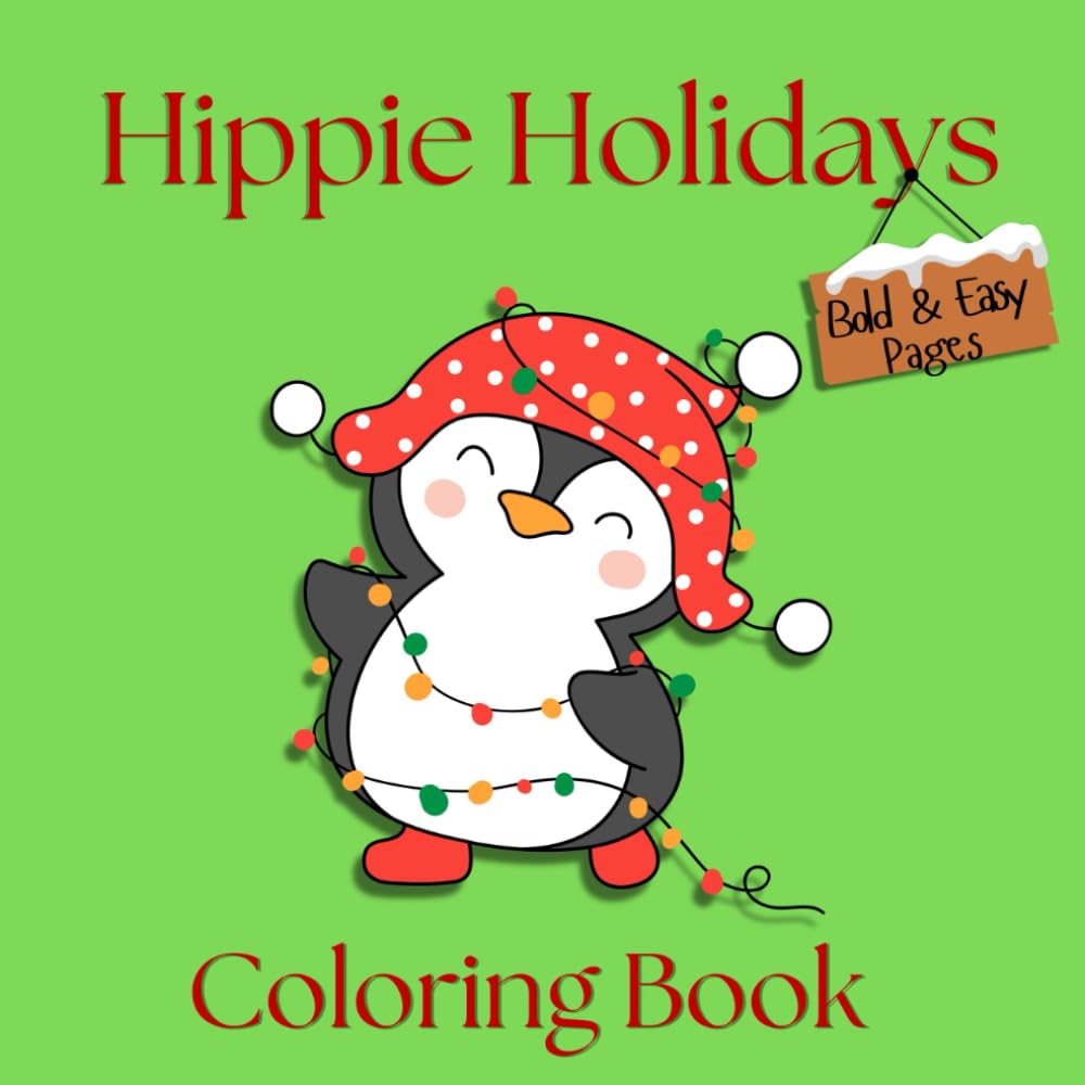 Amazon.com: Hippie Holidays Bold & Easy: Coloring Book: 9798346407607 ...
