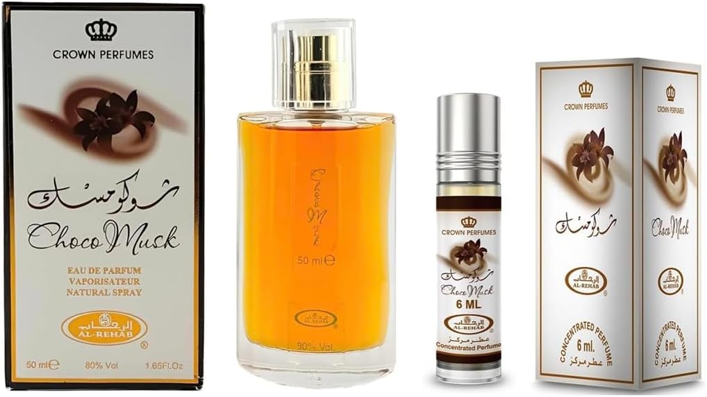 Amazon.com : Al-Rehab Choco Musk Eau de Parfum Spray for Women, 1.65 oz ...
