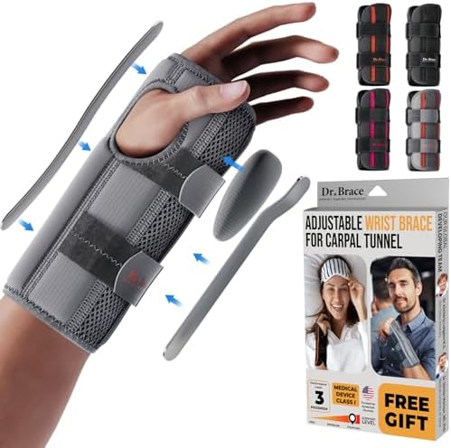 Amazon.com: DR. BRACE Adjustable Wrist Brace Night Support for Carpal ...