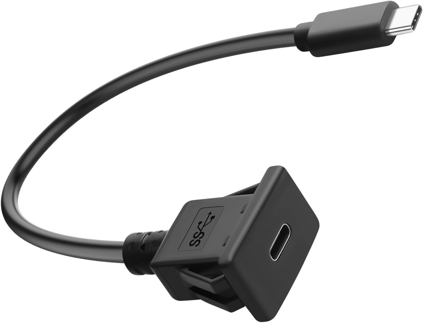 Amazon.com: QIANRENON 5Gbps USB C Square Snap in Mount Adapter Fast ...