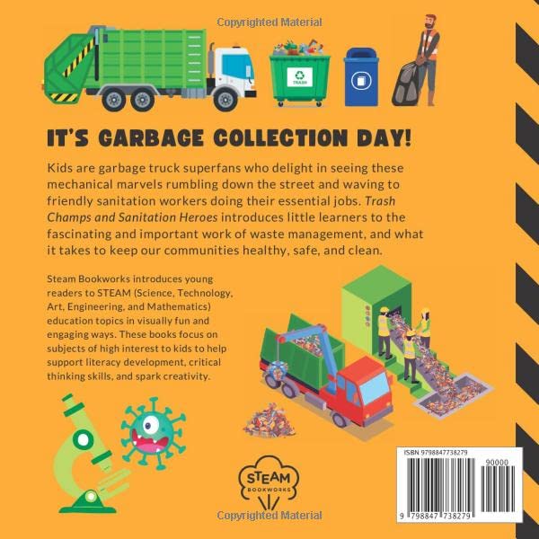 Snapklik.com : Trash Champs And Sanitation Heroes: Garbage Truck Book ...