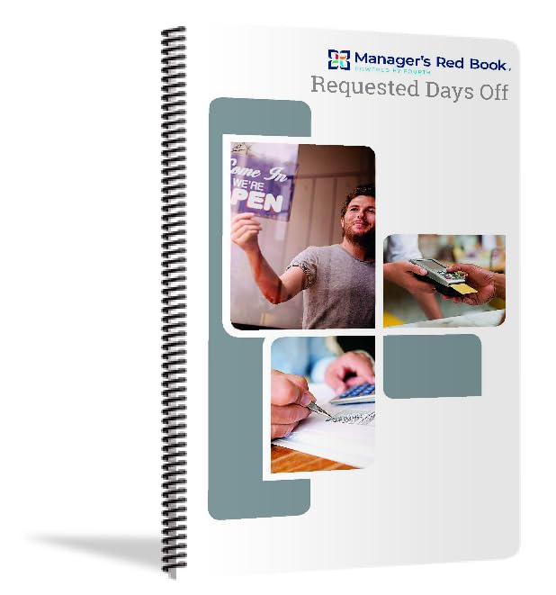 Amazon.com : The Manager's Red Book - Request Days Off logbook/notebook ...