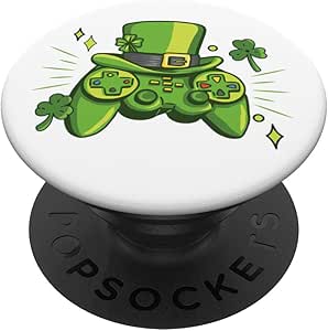 Amazon.com: St. Patrick`s Day Irish Luck Fun Cloverleaf Gamepad with ...