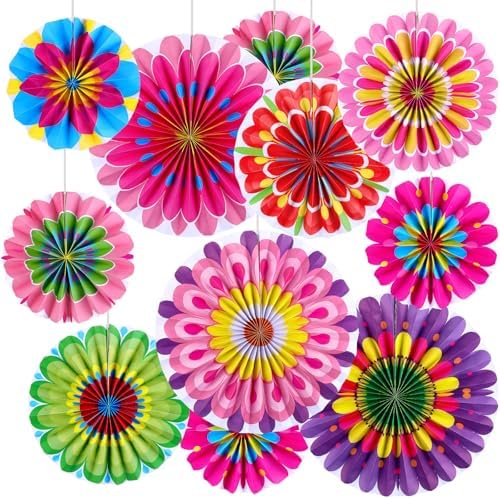 Amazon.com: Outus 22 Pcs Spring Flower Hanging Decorations Flower Paper ...