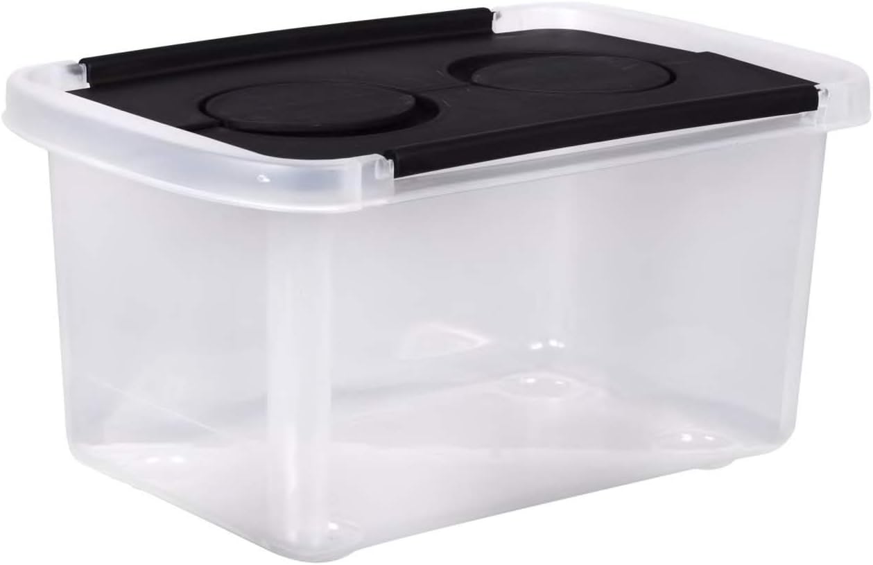 Amazon.com - School Storage Box with Hinged Interlocking Lid - 3 Quart ...
