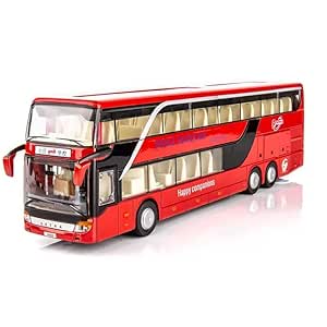 Wiggly Toys Limited Edition Premium Alloy Metal Pull Back Die-cast Bus ...