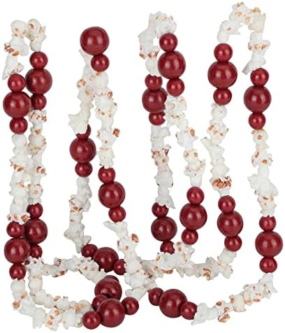 Amazon.com: 18 feet Artificial Popcorn and Cranberry Garland Strand Old ...