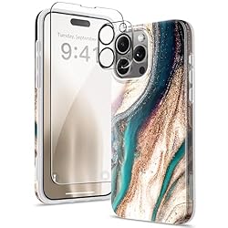 Amazon.com: GVIEWIN for iPhone 15 Pro Max Case 6.7", Screen Protector+Camera Lens Protector ...