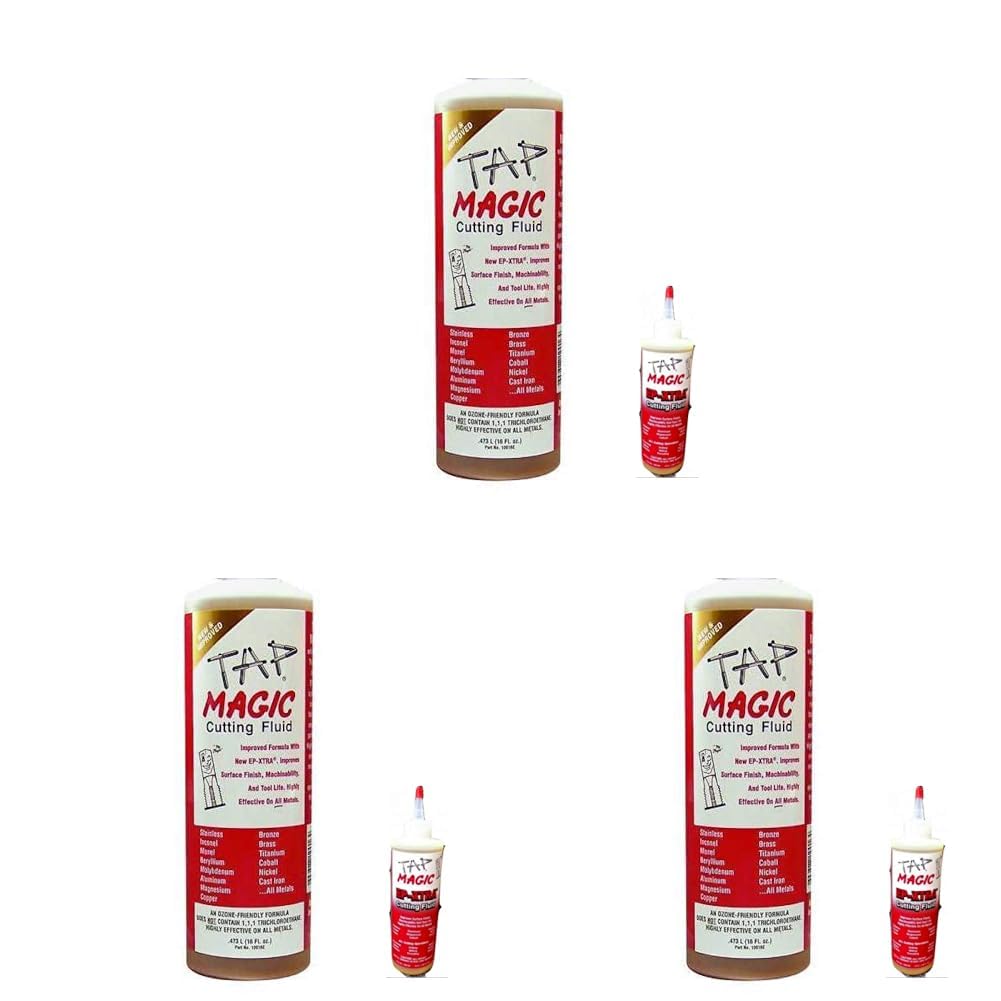 TAP Magic 10016E EP-XTRAOZ ONE Friendly Cutting FLUIDS - 16 OZ. SPOUT TOP (Pack of 3): Amazon ...