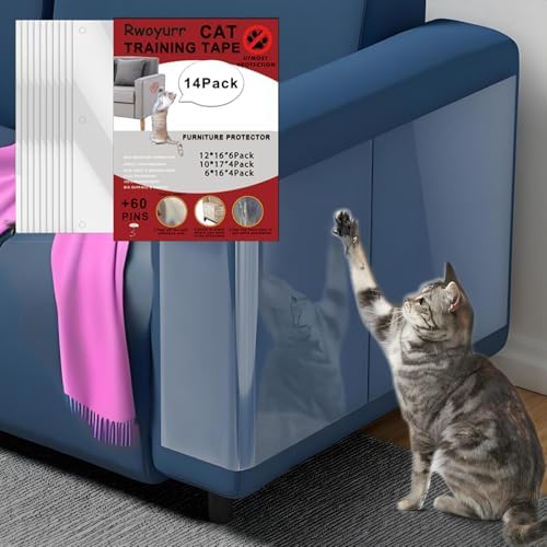 Cat Scratch Furniture Protector 6Pack X Large Cat Scratch Deterrent Cat ...