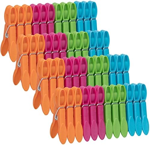 MUFEKUM 50 PCS Non Slip Laundry Clothes Pegs for Washing Line, Long ...