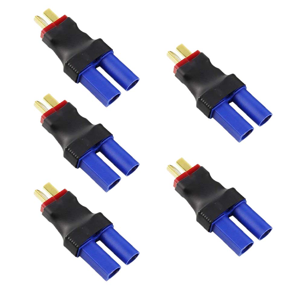 Amazon.com: Yiqigou 5-Pack Deans T Plug Male Connector to EC5 Plug ...