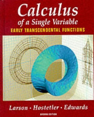 Calculus: Early Transcendental Functions: Larson, Ron: 9780395933213 ...