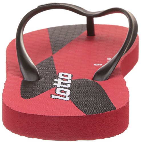 Buy Lotto Men's Red/Black/White Hawaii House Slippers - 8 UK/India (42 ...